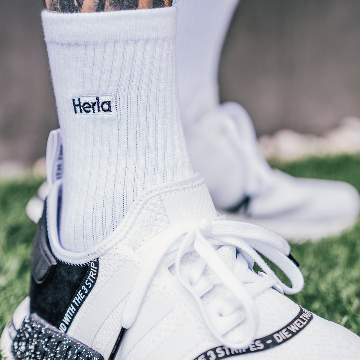Heria Socks - White – Chris Heria